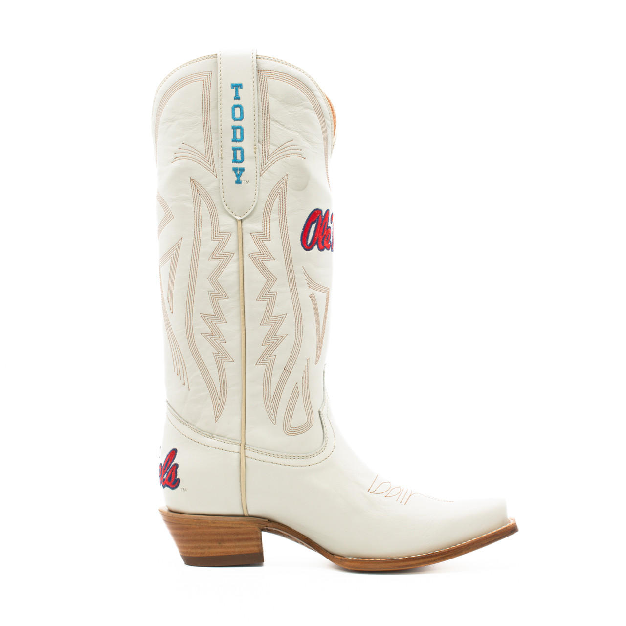 Gameday Women's Ivory Western Boot -University of Mississippi