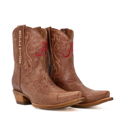 The Sarah - Gameday Women's Shorty Western Boot - Alabama Crimson Tide