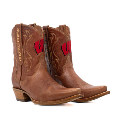 Sarah - Gameday Women's Shorty Western Boot - Wisconsin Badgers