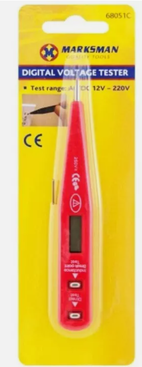 Marksman Digital Voltage Tester Screwdriver Electricians Test Marksman ...