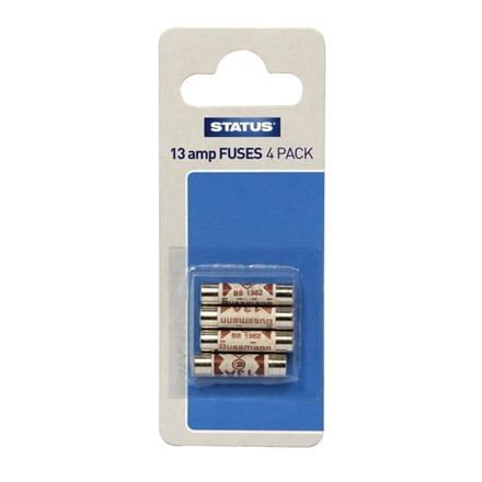 STATUS - 13 AMP FUSES - 4 PACK