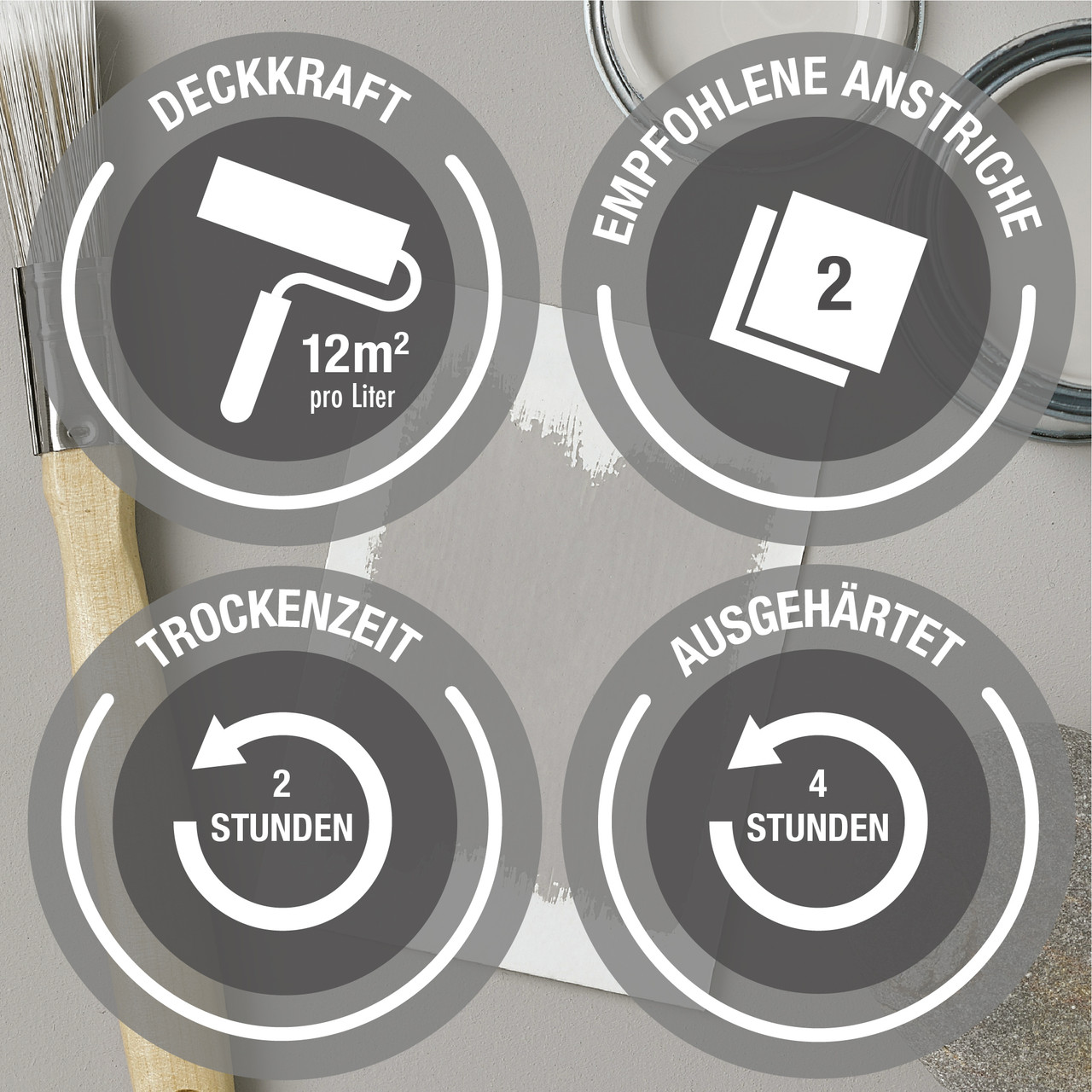 Matte Wandfarbe -Anthrazit (Ral 7016)