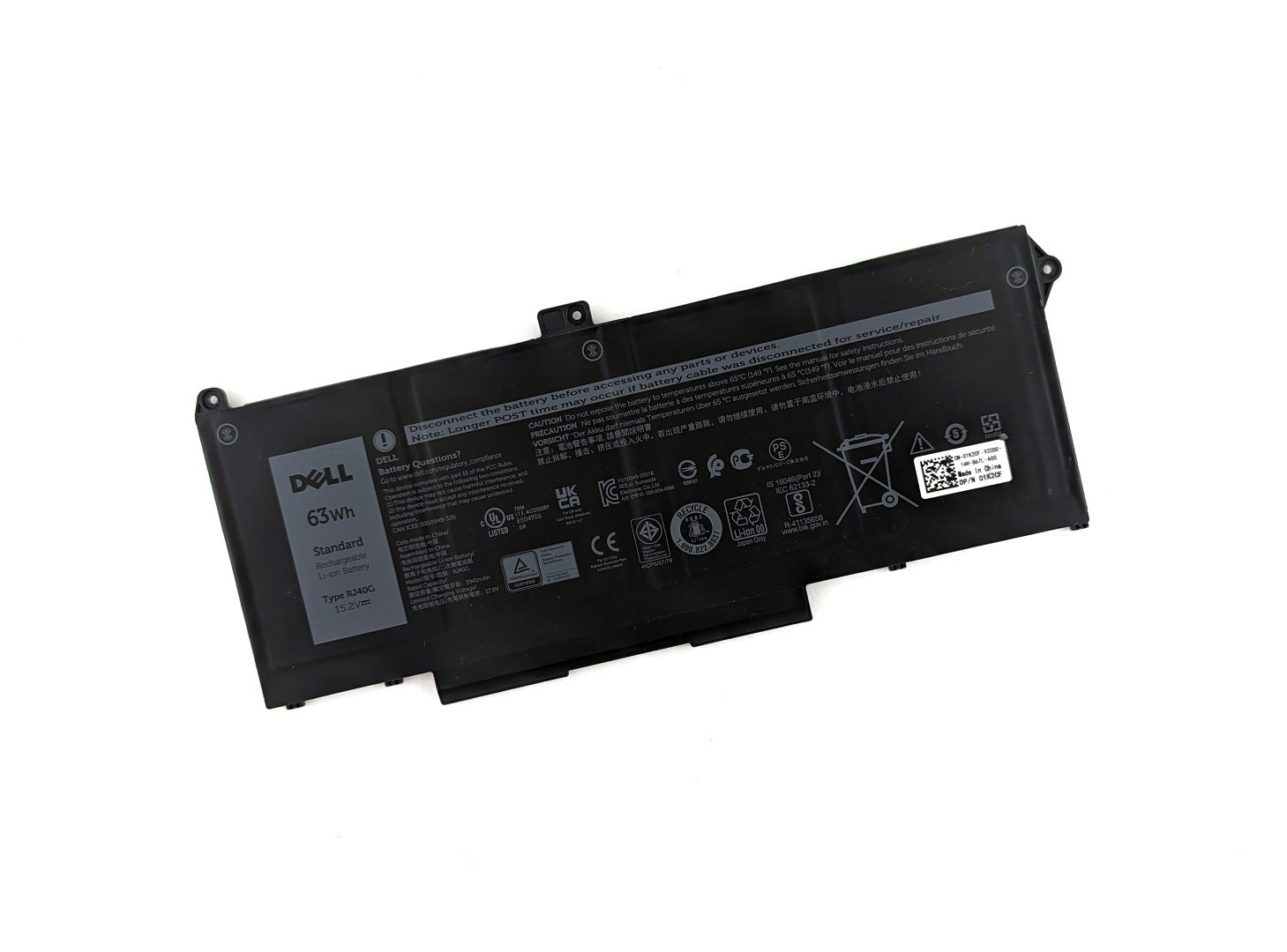 Dell Latitude 5420 5520 Precision 3560 4-Cell 63Wh Battery - RJ40G
