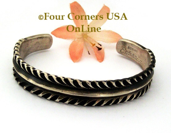 Stamped Silver Cuff Bracelet Navajo Emerson Bill Special Buy Final Sale ...