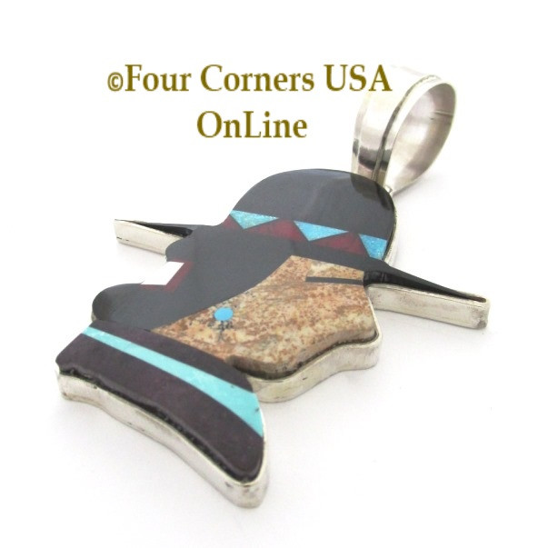 Native American Profile Inlay Pendant Navajo Artisan Calvin Desson NAP ...