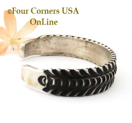 Stamped Silver Cuff Bracelet Navajo Emerson Bill Special Buy Final Sale ...