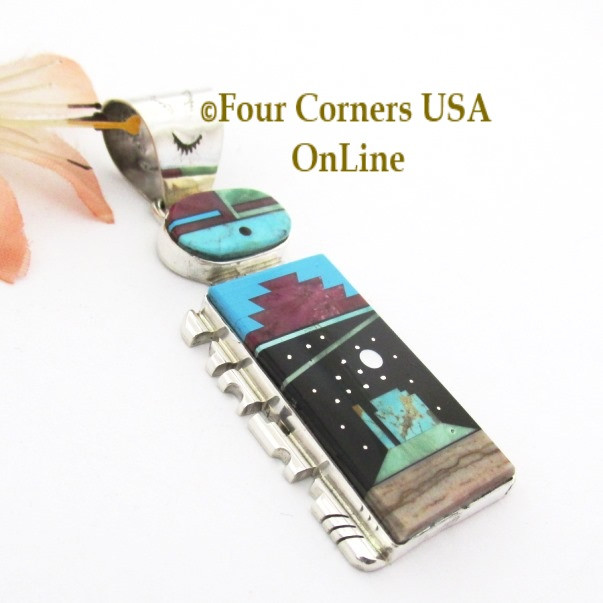 SunFace Starry Night Pendant - Navajo Calvin Desson - Four Corners USA ...