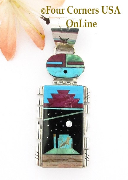 SunFace Starry Night Pendant - Navajo Calvin Desson - Four Corners USA ...