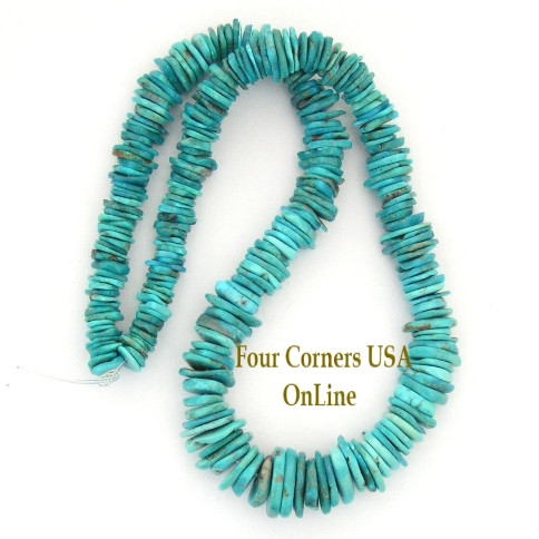Graduated FreeForm Slice Kingman Turquoise Beads Designer 16 Inch ...