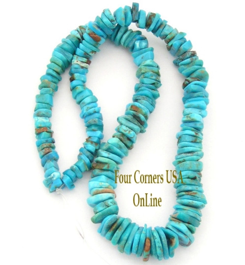Graduated FreeForm Slice Kingman Turquoise Beads Designer 16 Inch ...