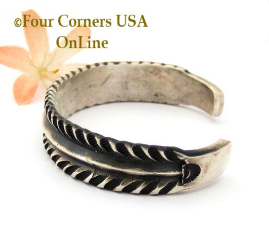 Stamped Silver Cuff Bracelet Navajo Emerson Bill Special Buy Final Sale ...