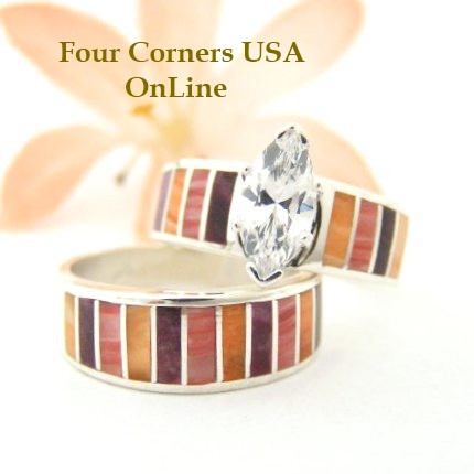 Size 6 1/2 Multi Color Spiny Oyster Shell Bridal Wedding Engagement ...