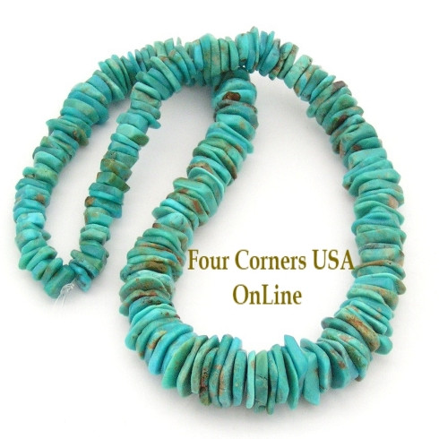Graduated FreeForm Slice Kingman Turquoise Beads Designer 16 Inch ...