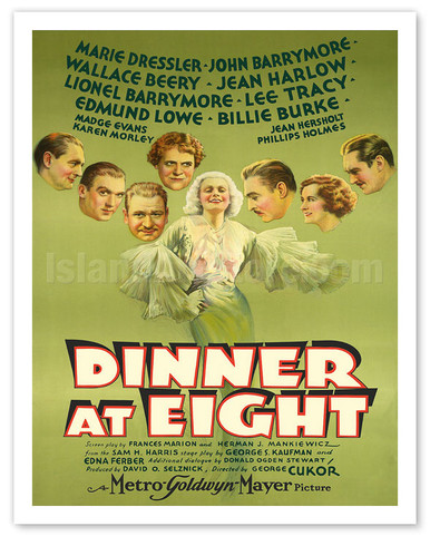 Dinner at Eight - Starring Jean Harlow, Marie Dressler - Directed by ...
