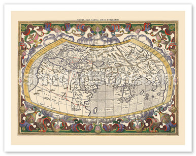 Map of the Ancient World - Based on Claudius Ptolemy’s Writing - c ...