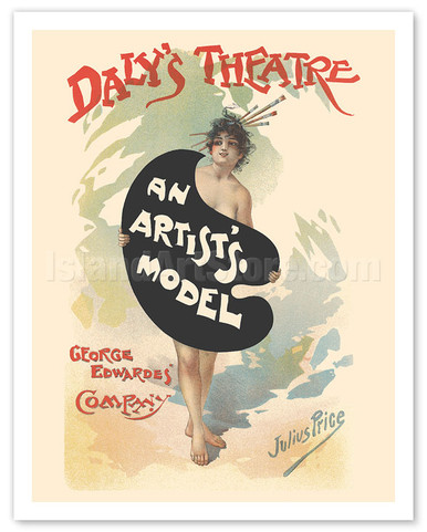 Daly's Theater - An Artist's Model - George Edwardes' Company - c. 1895 ...