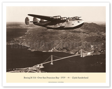 The "California Clipper" (Boeing B-314) - Over San Francisco Bay 1939 ...