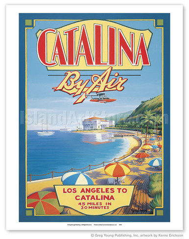 Catalina By Air - Los Angeles to Catalina - Fine Art Prints & Posters