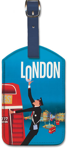 Pan Am London - Leatherette Luggage Tag