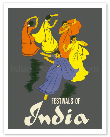 Festivals of India - Classical Indian Dancers - Fine Art Prints ...