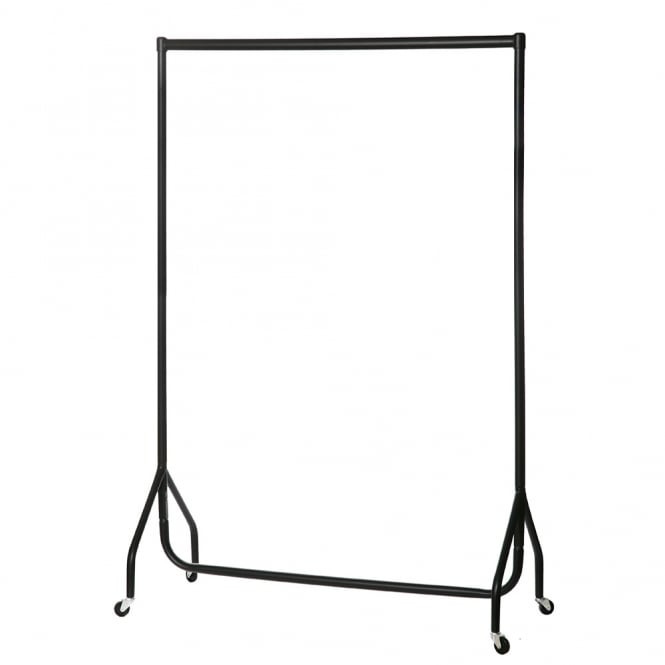 3ft to 6ft Black Heavy-Duty Tall Clothes Rail