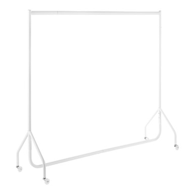 2ft to 6ft Gloss White Heavy Duty Clothes Rail