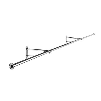 3m Heavy-Duty Chrome Tube for Hanging Clothes and Garments
