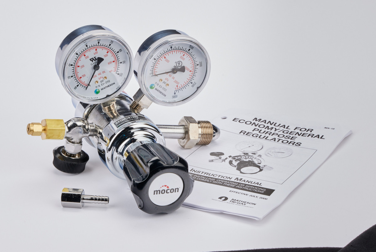 N2/HE Regulator Set for MOCON PERMATRAN and AQUATRAN Permeation Analyzers