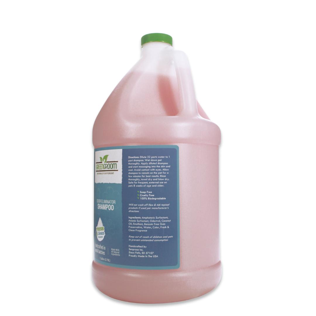 Green Groom Odor Eliminator Shampoo, 1 Gallon | Groomer's Choice