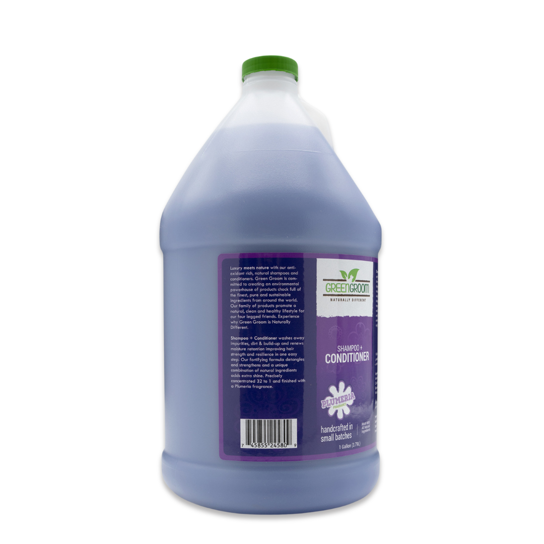 Green Groom Shampoo + Conditioner, 1 Gallon | Groomer's Choice
