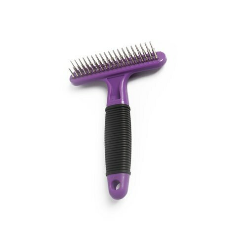 SureGrip Double Row Undercoat Rake | Groomer's Choice