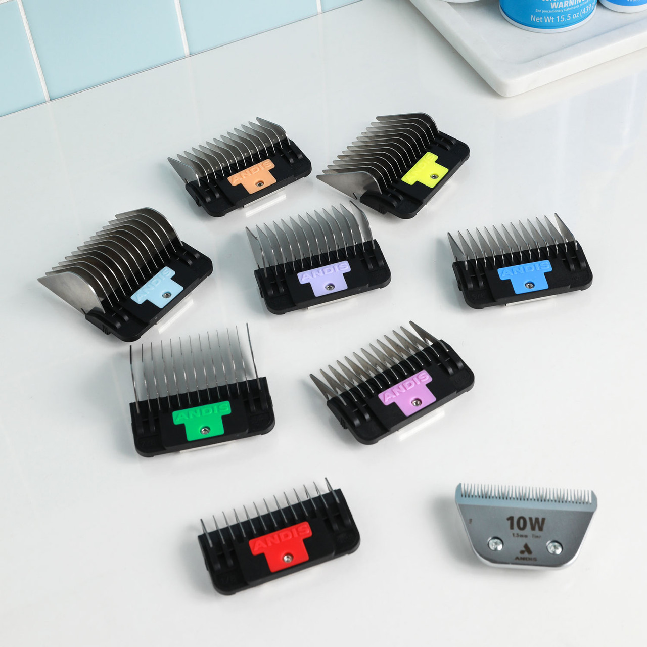 Andis 8 Piece Wide Blade Comb Attachment | Groomer's Choice