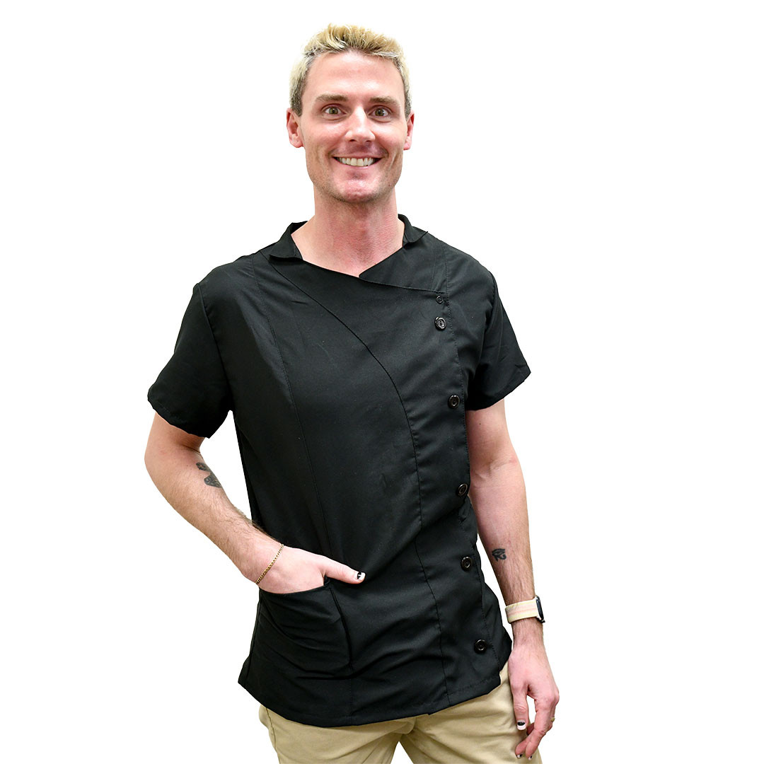 EZCare InvisaZip Stylist Jacket Black | Groomer's Choice