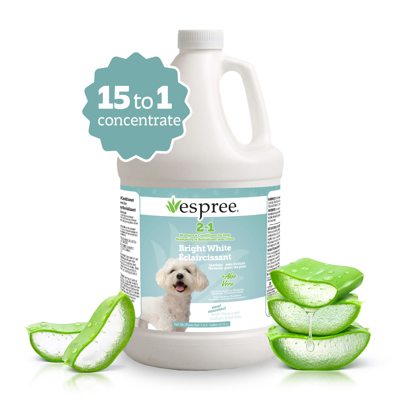 Espree Bright White 2-in-1 Shampoo and Conditioner Gallon | Groomer's ...
