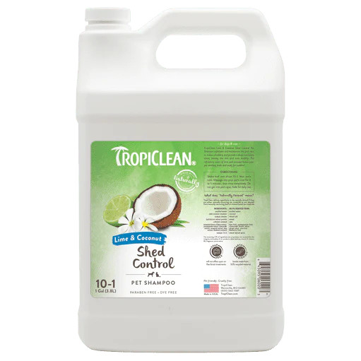 Tropiclean Lime & Coconut Shed Control Shampoo Gallon | Groomer's Choice