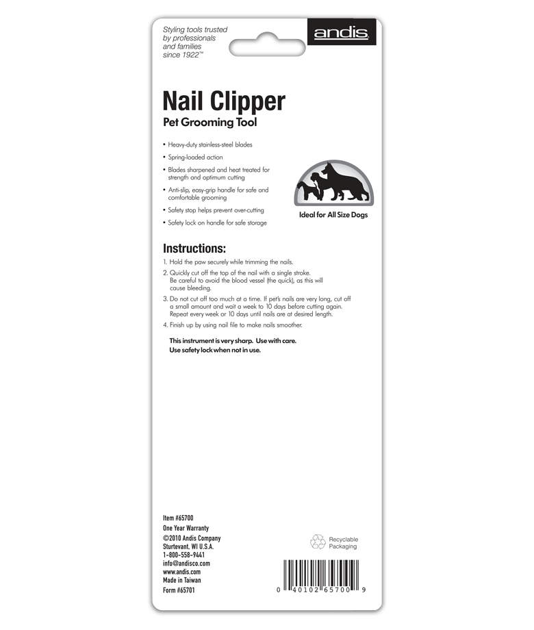 Andis Pet Nail Clipper