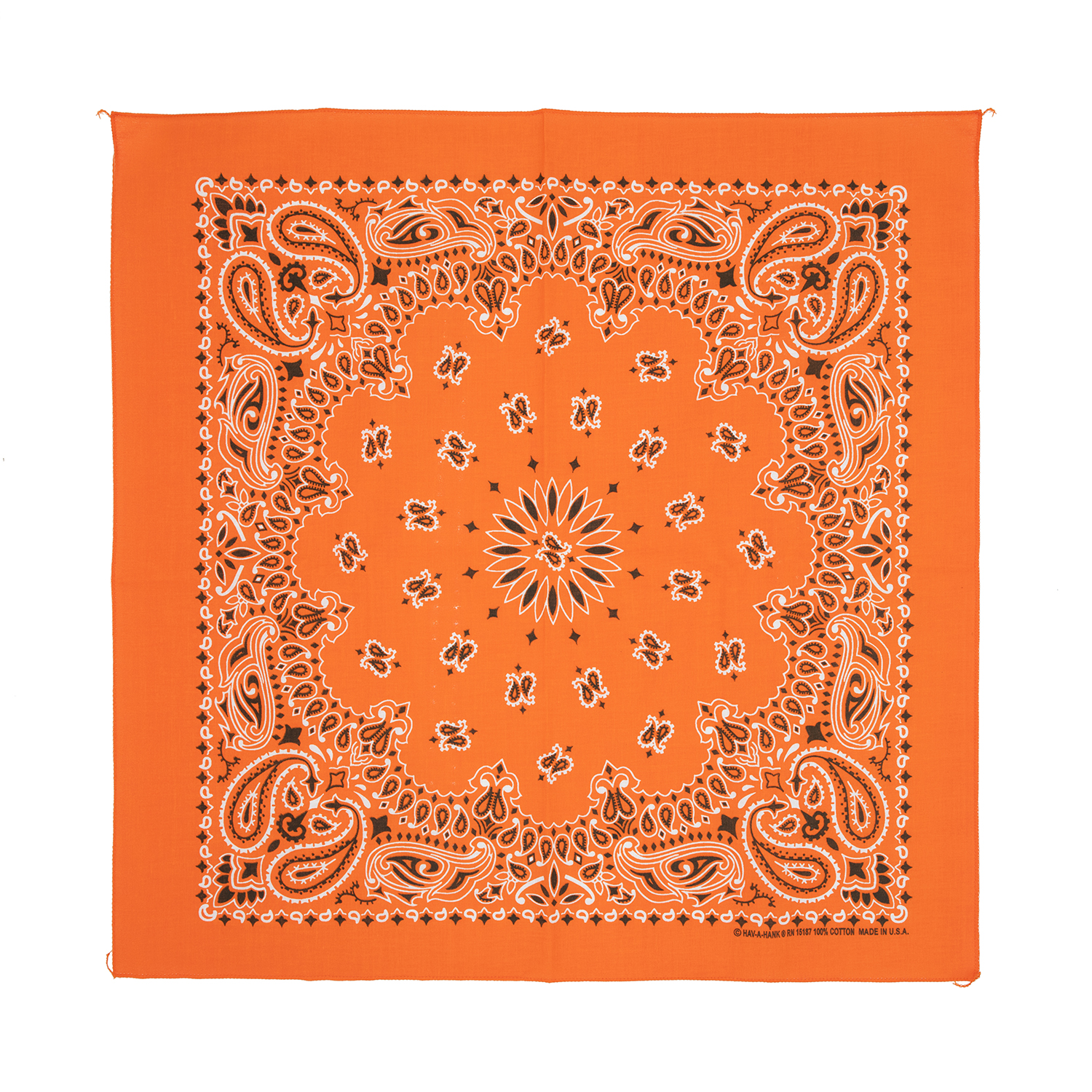 Bandana Orange Paisley | 12 Pack | Groomer's Choice