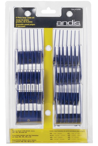 Andis 8 Piece Large Comb Set | Groomer's Choice
