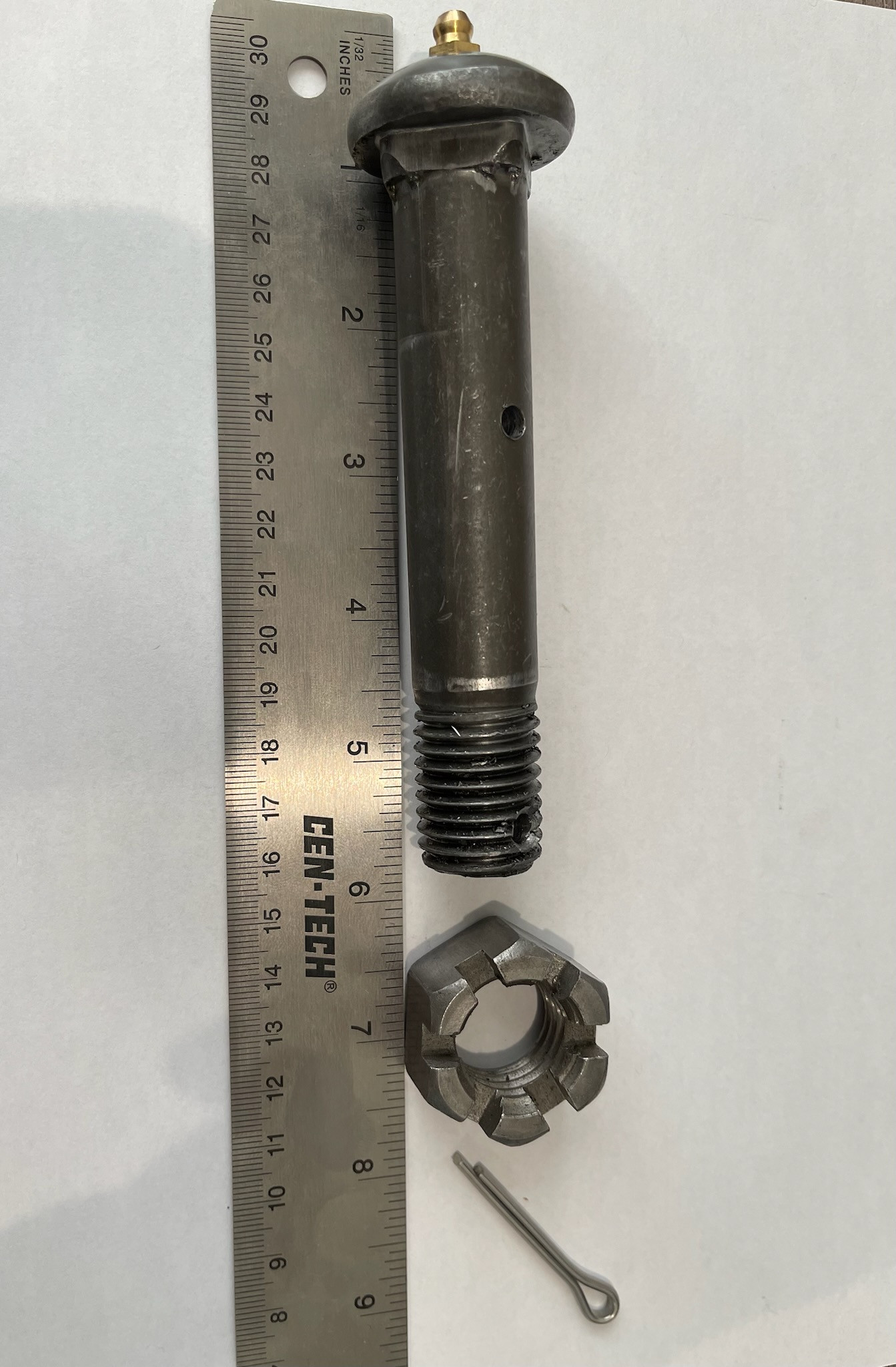 Greaseable Wet Bolt, 7/8"X4-3/4" 9 thread pitch (**NUT AND COTTER KEY ...