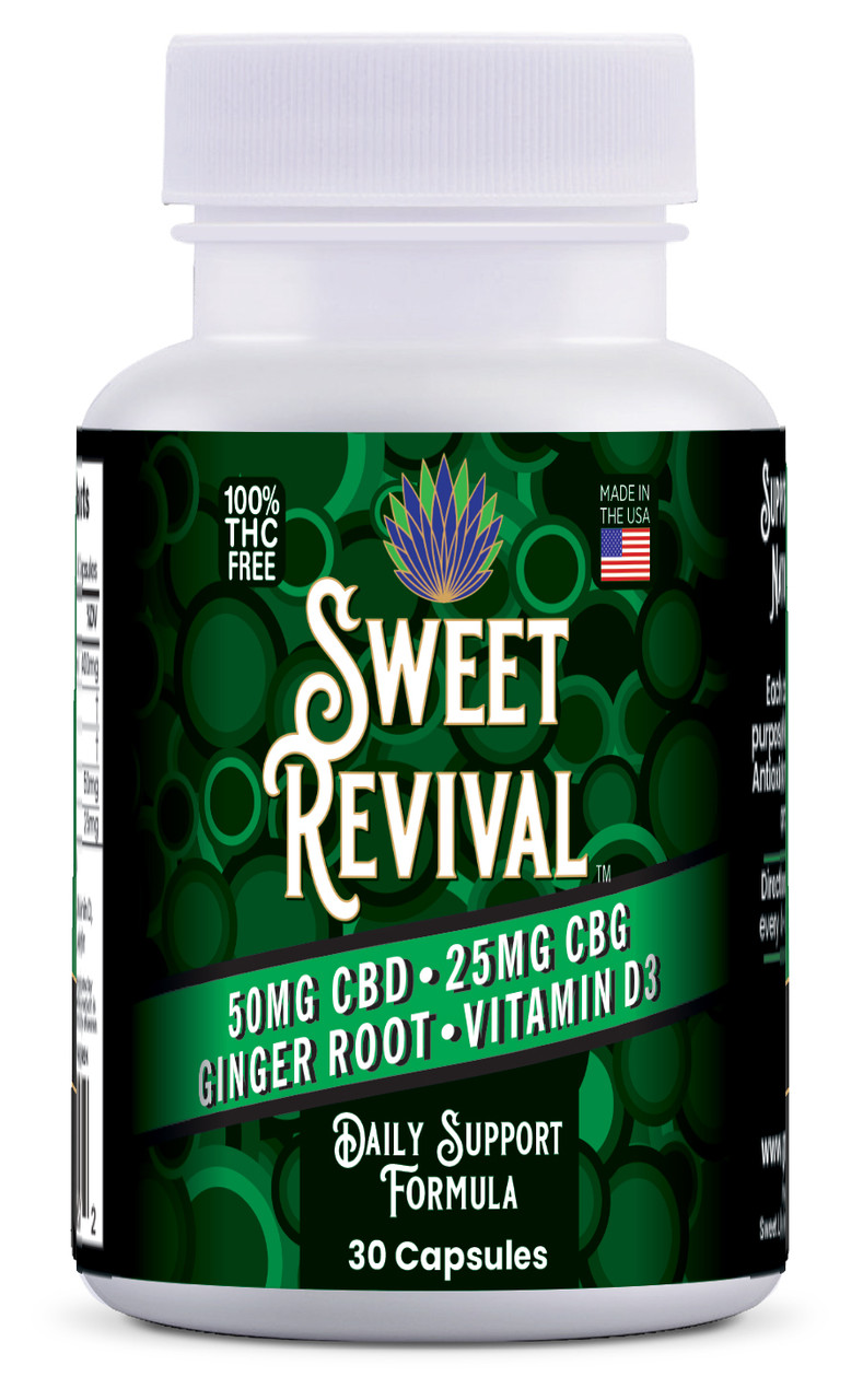 Sweet Revival CBD CBG Capsules | Natural Welness Support