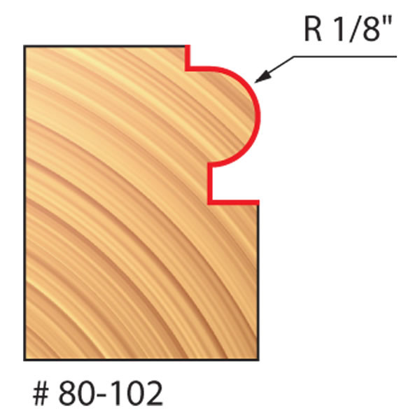 Freud 80-102 1/8" Traditional Beading Router Bit