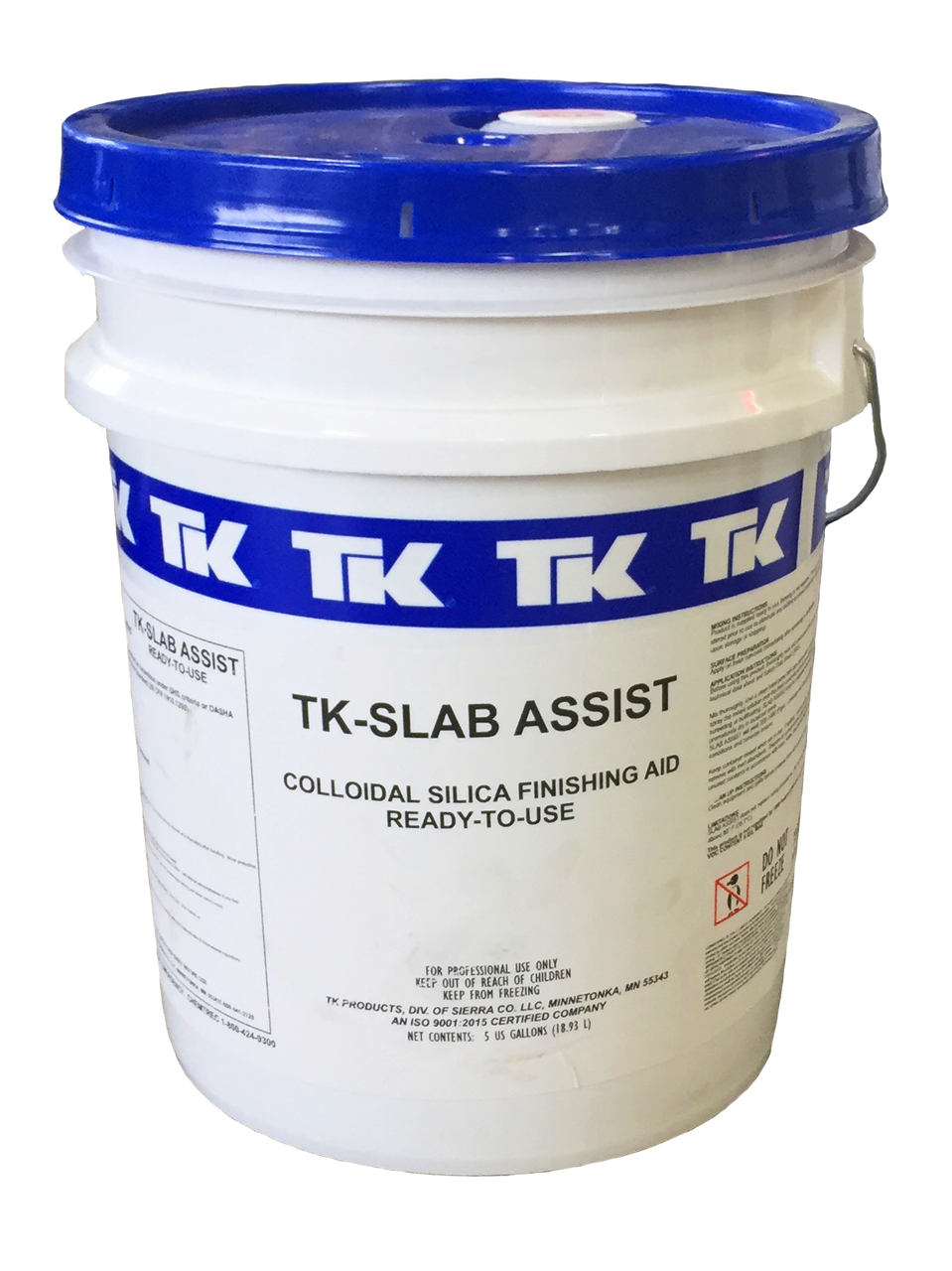 TK Products 5 Gallon Pail Slab Assist Finishing Aid Ready To Use