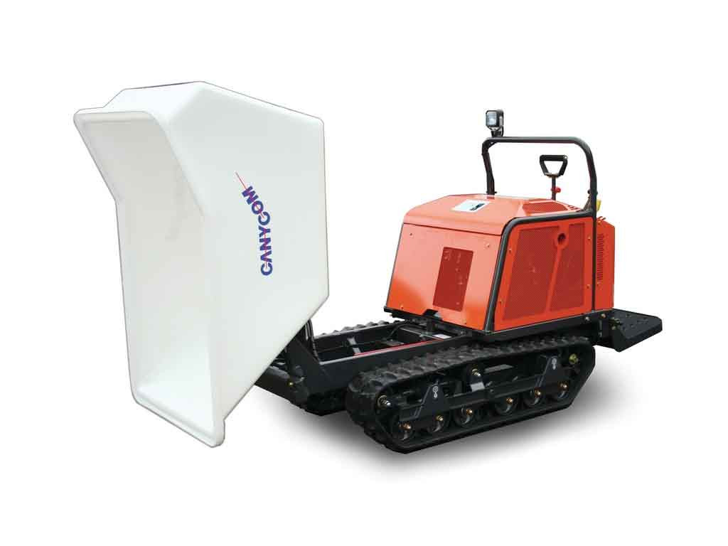 Canycom SC75SD Straight Dump 16 cf Track Power Buggy with Honda Engine
