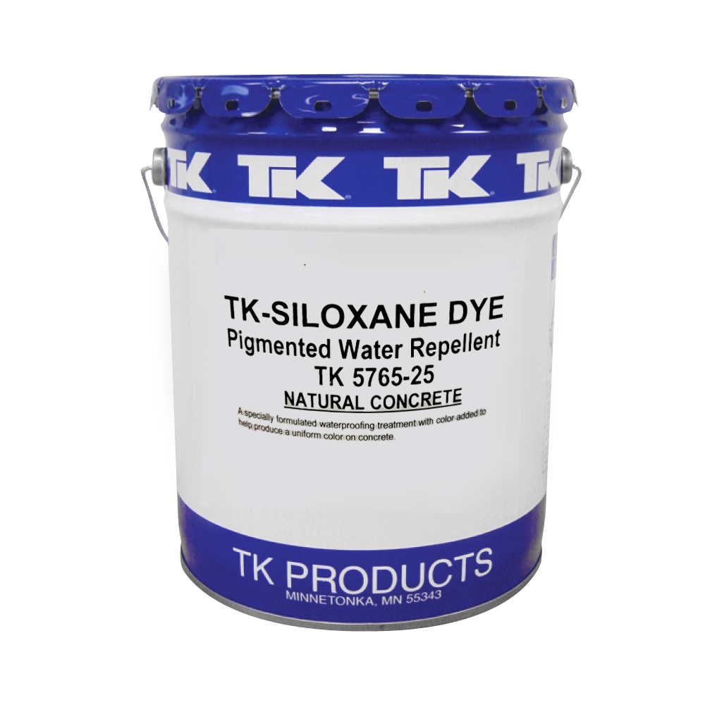 TK Products TK-5765 5 Gallon Pail Siloxane Dye - Dark Gray