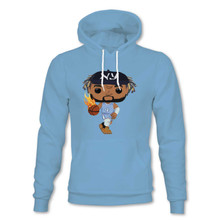 NIL RJ Davis Fire Dribble Soft Hood - Carolina Blue