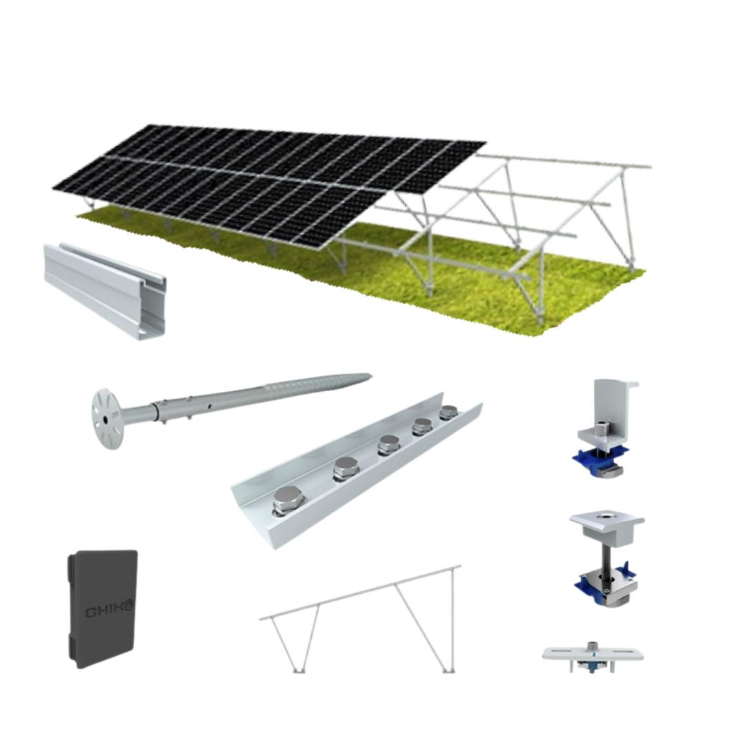 Chiko USA GroundFlex U2V Solar Panel Ground Mount Kit | Signature Solar