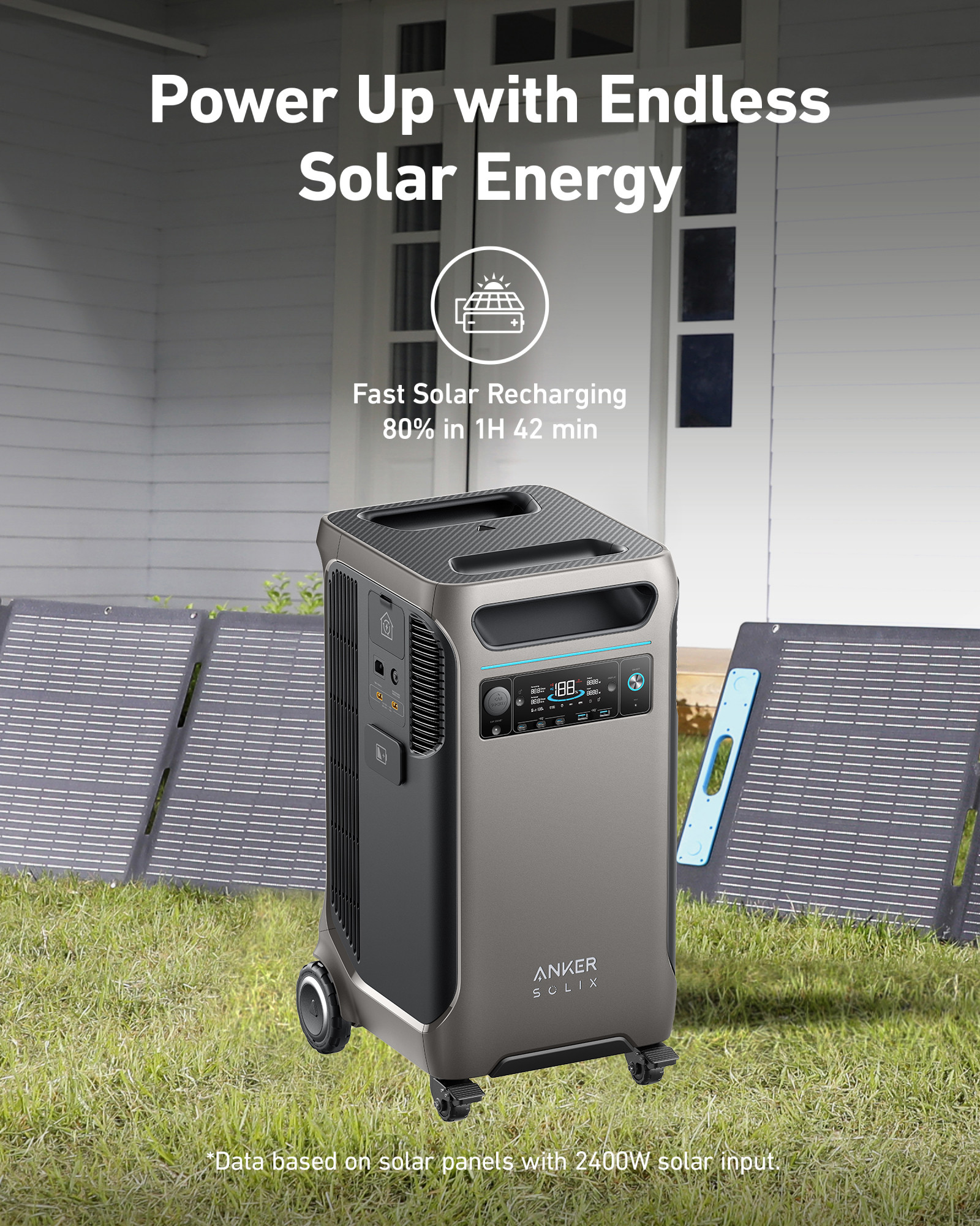 Anker SOLIX F3800 Solar Generator + Solar Panel Anker SOLIX F3800 Solar ...