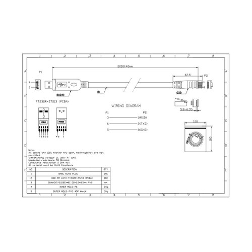 EG4 RS232 Firmware Update Cable - LL - Signature Solar