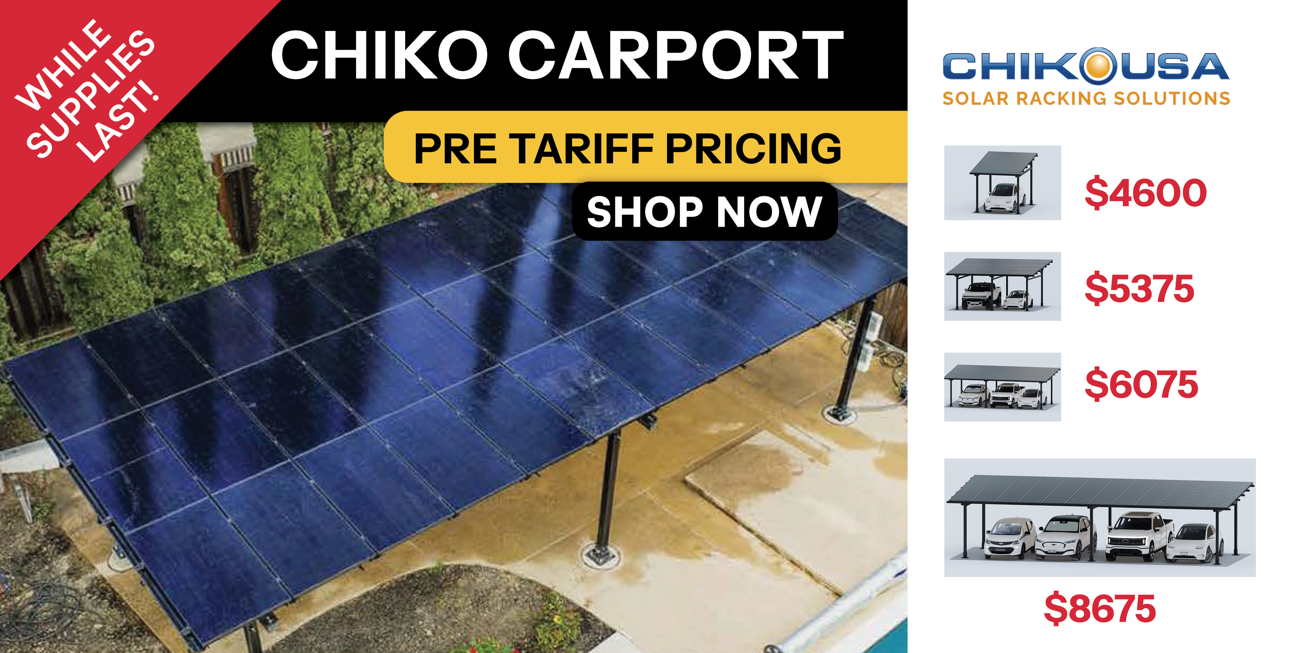 Residential Solar Carport Kits