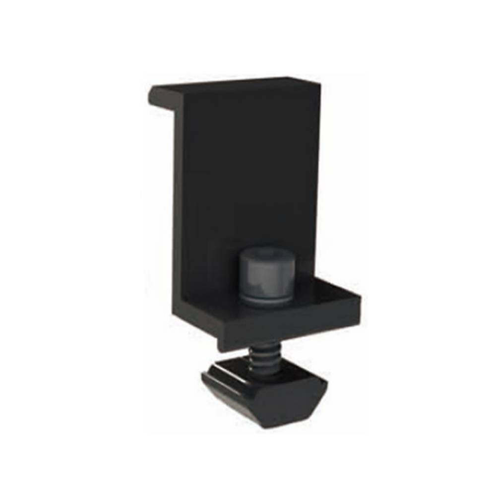End Clamp for Mini Rail | 40mm Black | Signature Solar